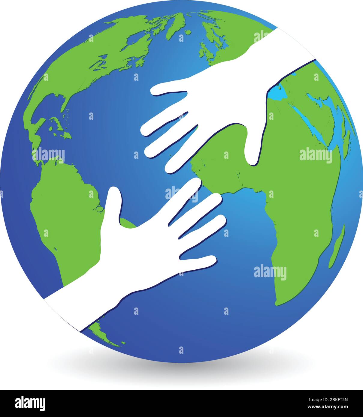 Illustration art of a world friends with background Stock Vector Image ...