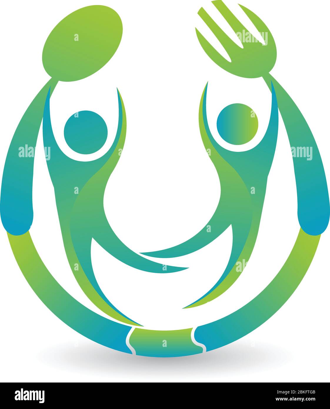 Illustration art of a restaurant logo with isolated background Stock ...