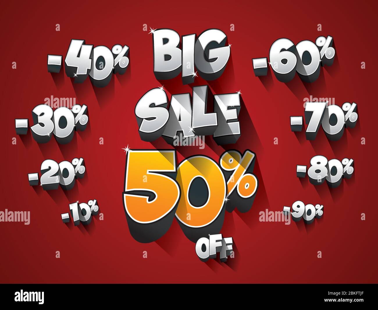 Big sale background vector illustration Stock Vector Image & Art - Alamy