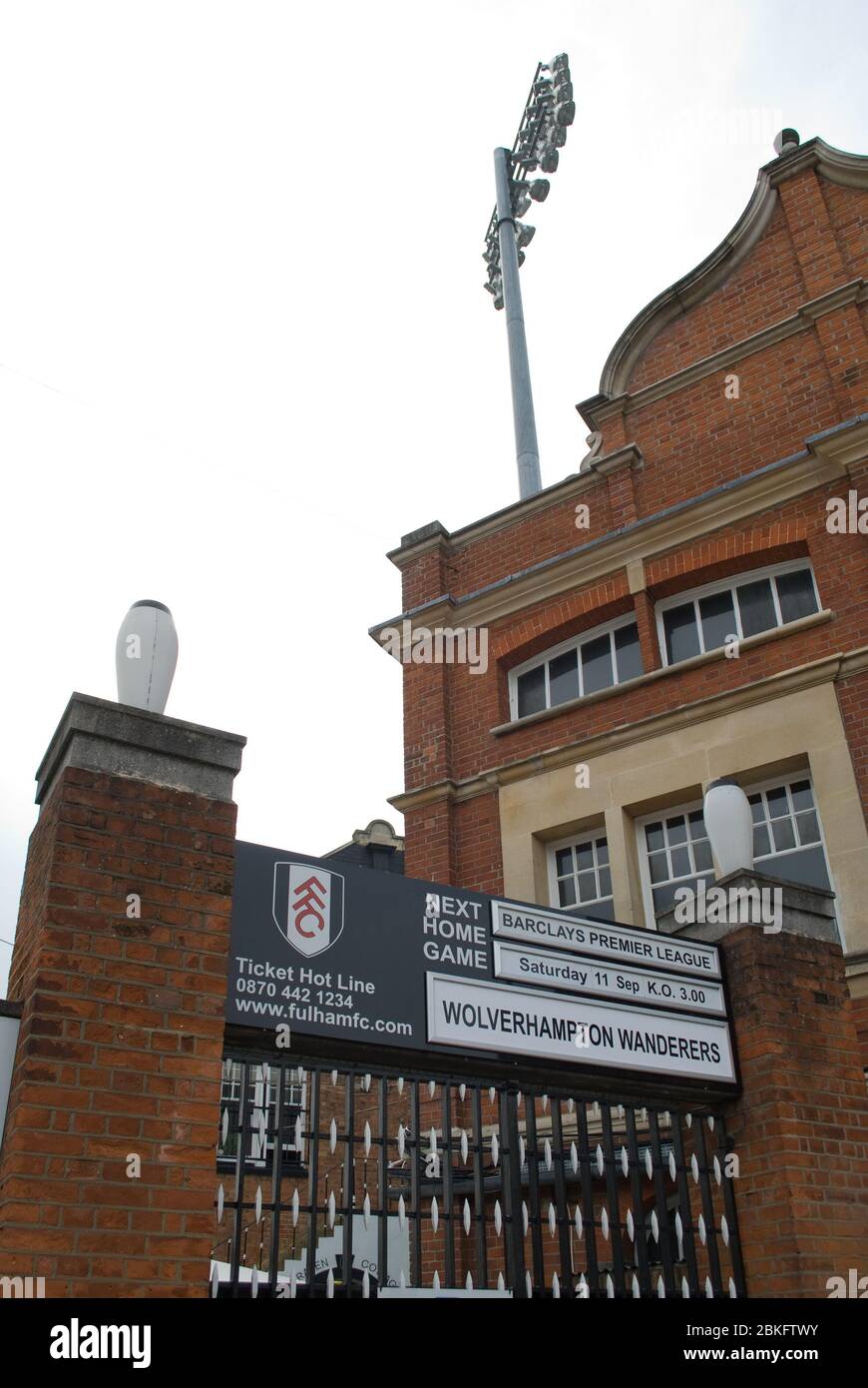 Stevenage road stand at craven cottage hi-res stock photography and ...
