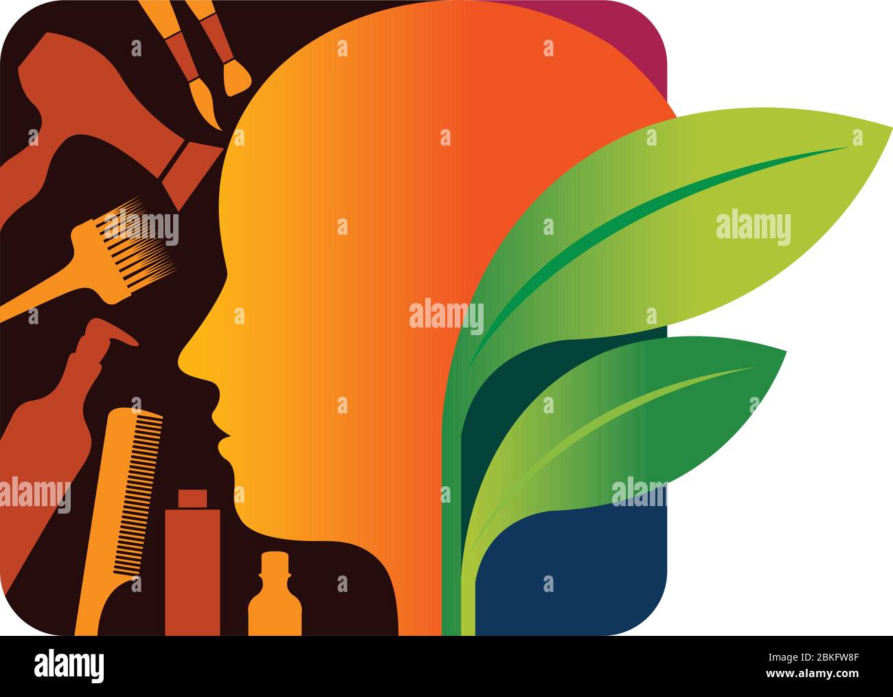ecology facial logo Stock Vector Image & Art - Alamy