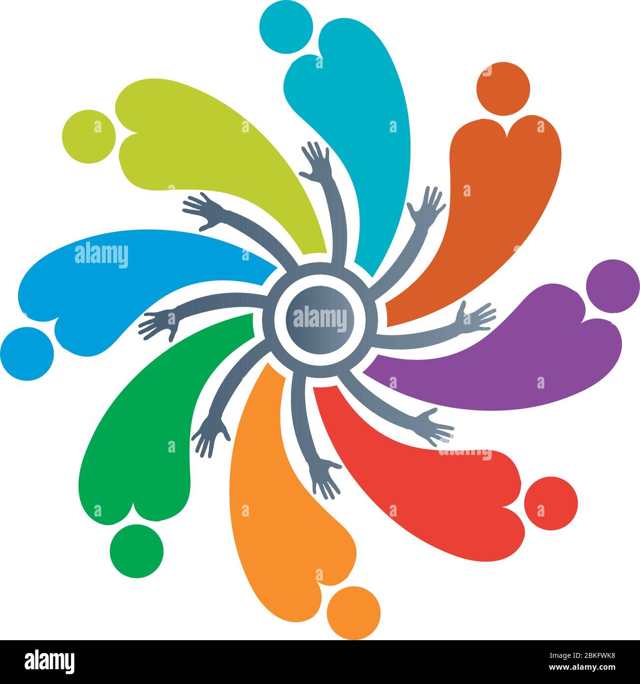 Illustration art of a active human logos with background Stock Vector ...