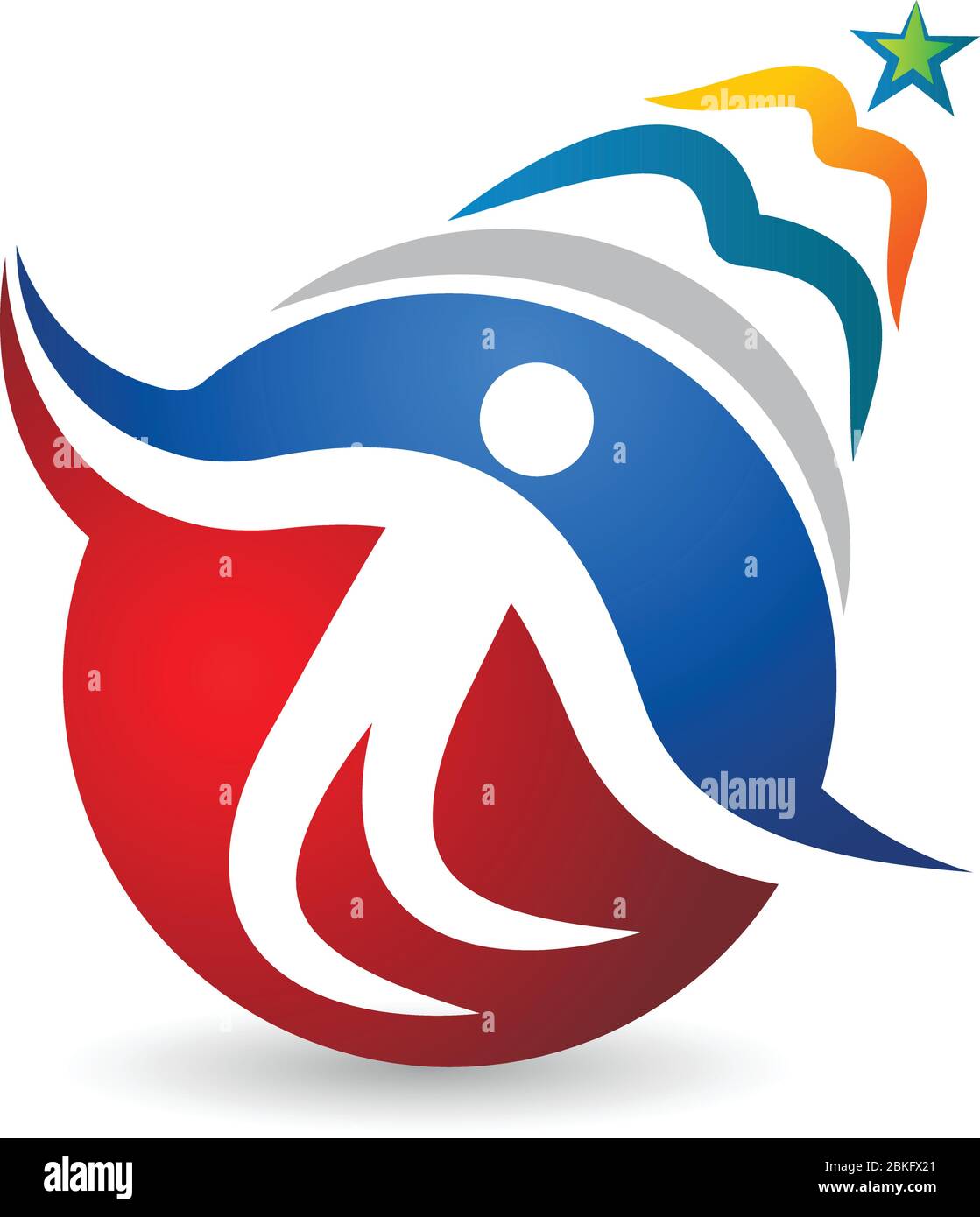 illustration art of a aim education logo with isolated background Stock ...