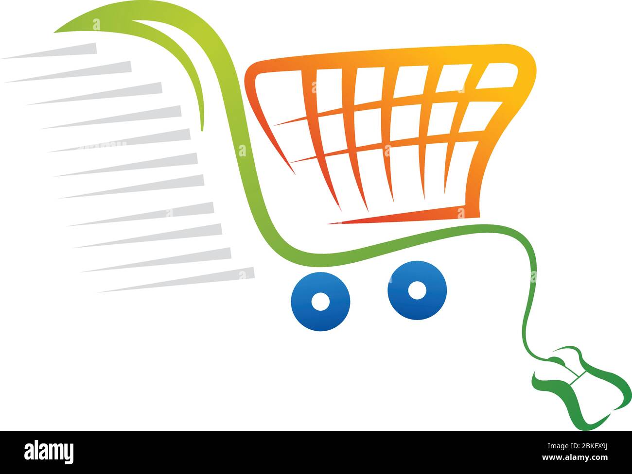 Illustration art of a online purchase logo with isolated background ...