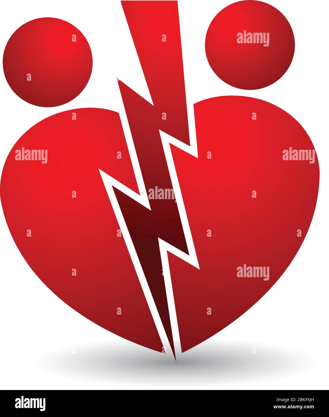 Illustration art of a divorce logo with background Stock Vector Image ...