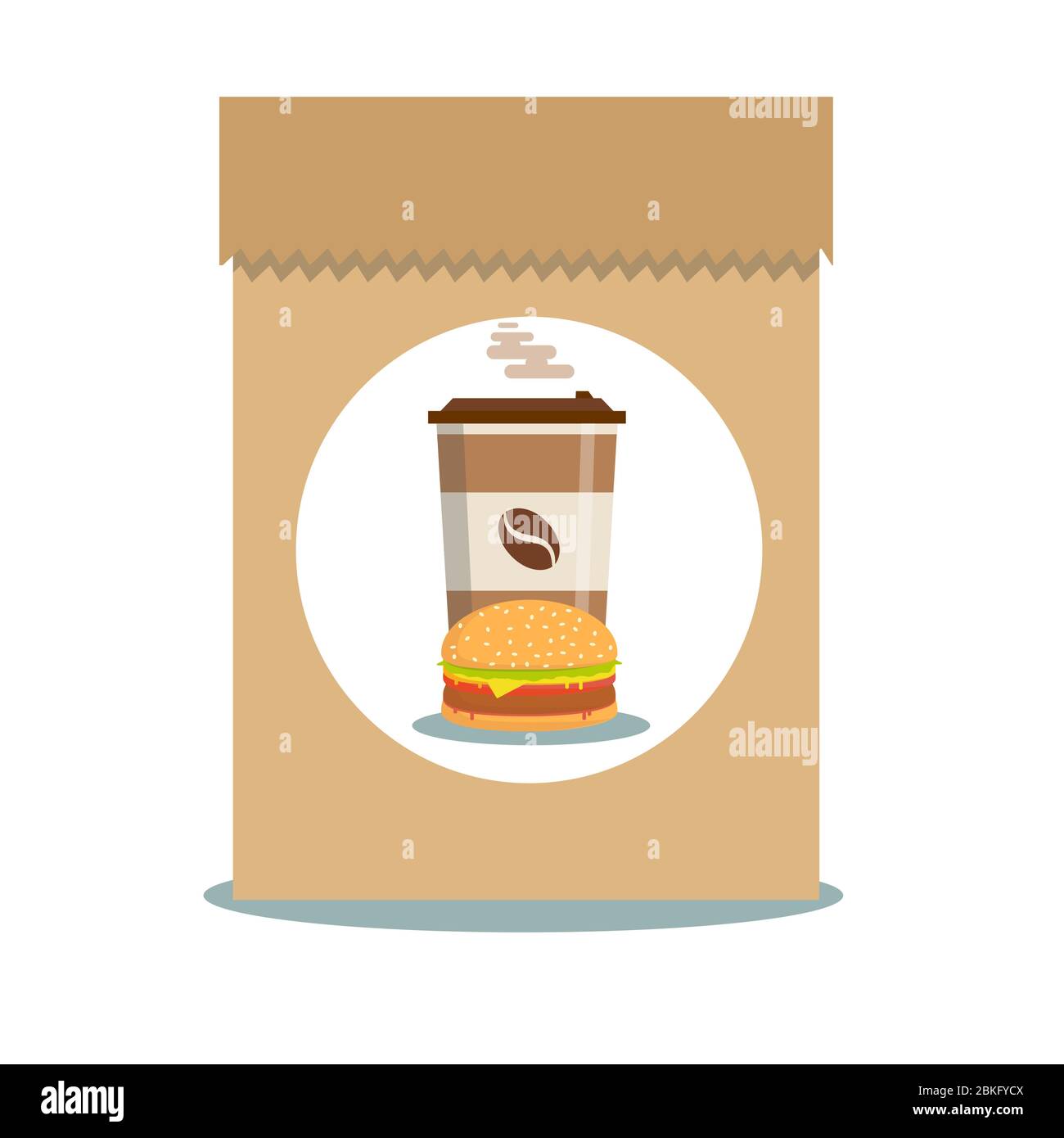 Fast food takeaway container Stock Vector Images - Alamy
