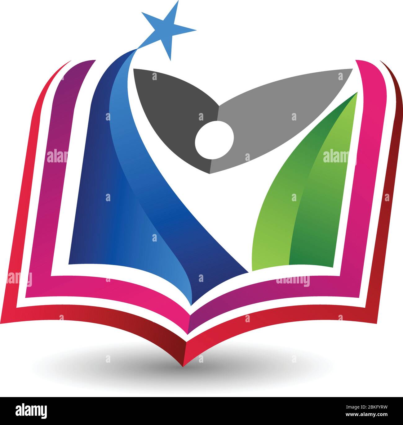 Illustration of an education logo with isolated background Stock Vector ...