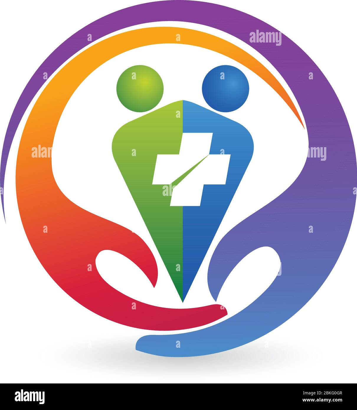 Illustration art of a couple care logo with isolated background Stock ...