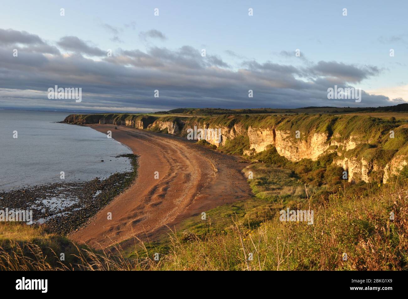 Nose's Point and blast beach, Seaham, County Durham, England Stock ...
