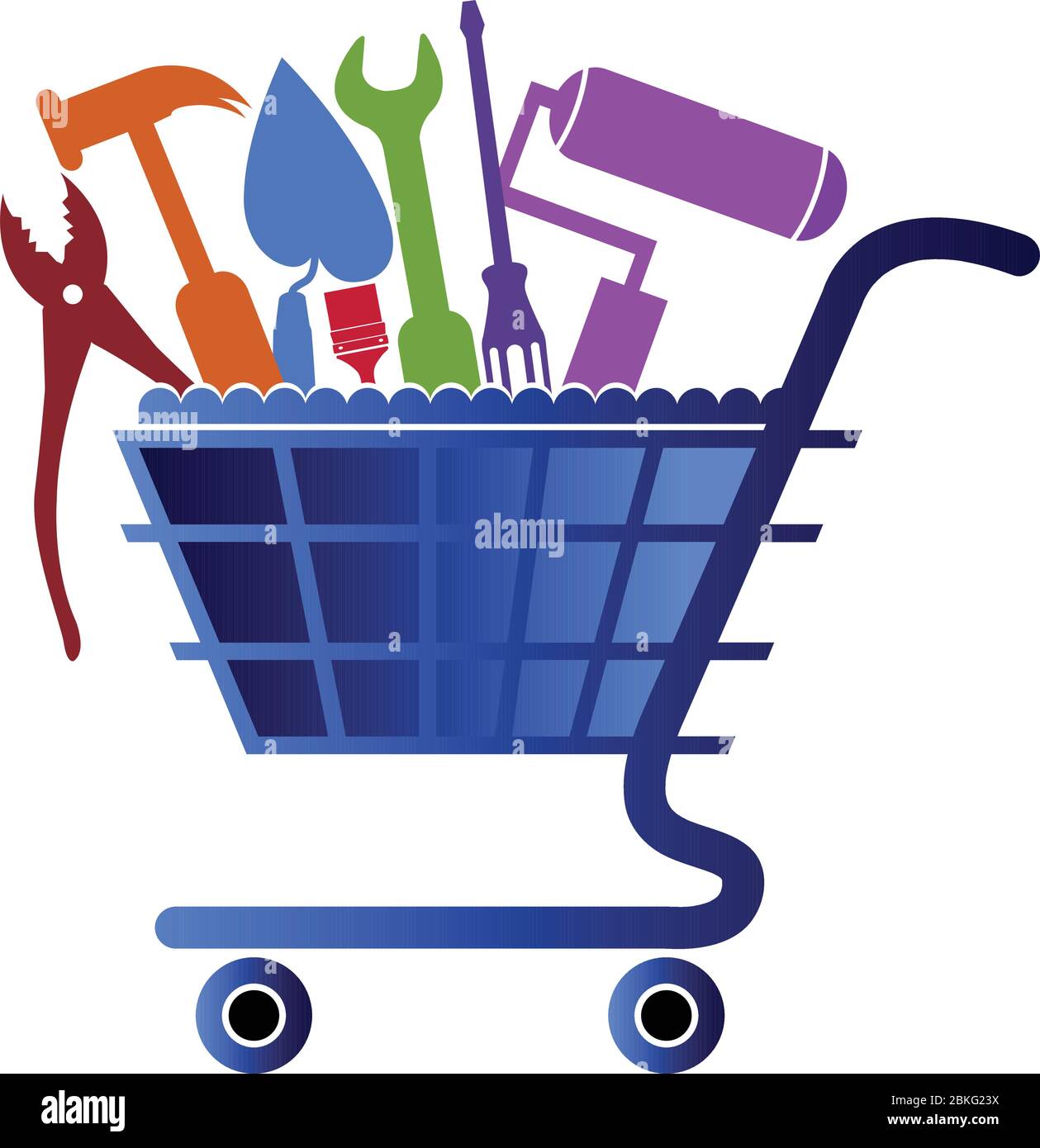 Illustration art of a purchase tools logo design with isolated ...