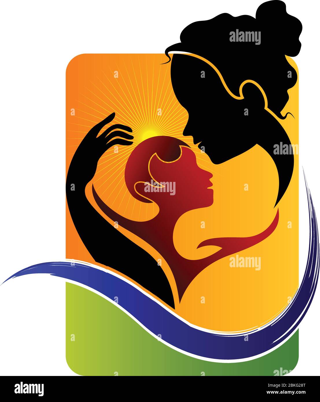 mother and baby logo Stock Vector Image & Art - Alamy