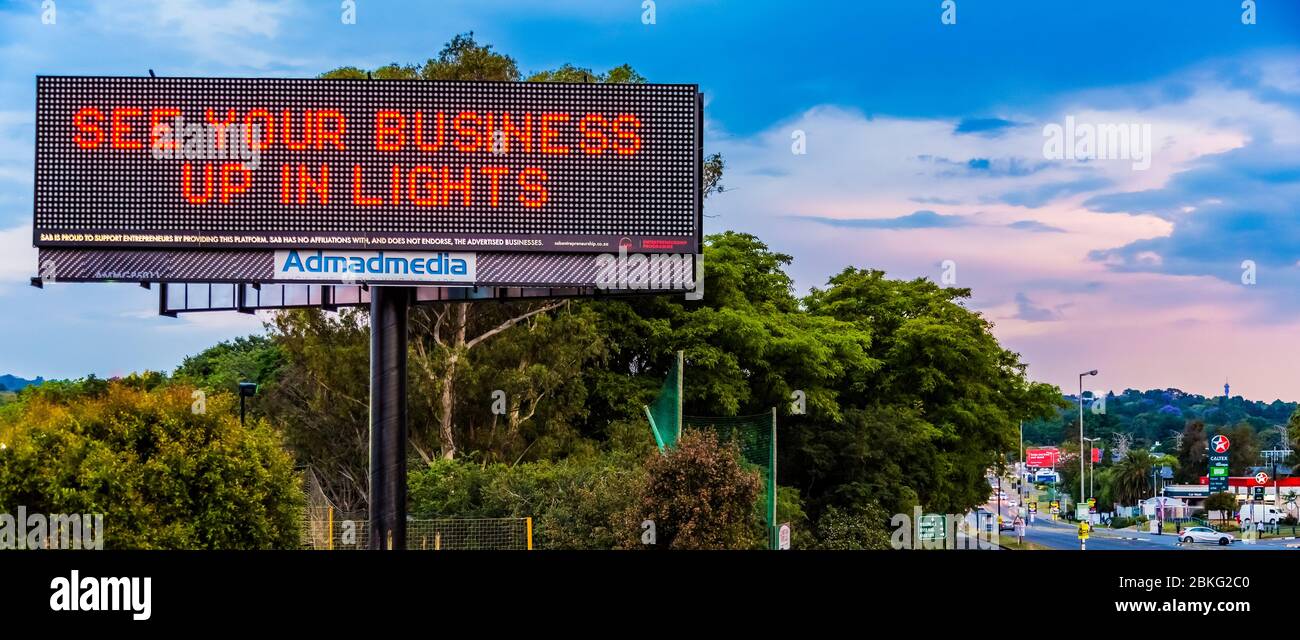 Billboard night africa hi-res stock photography and images - Alamy