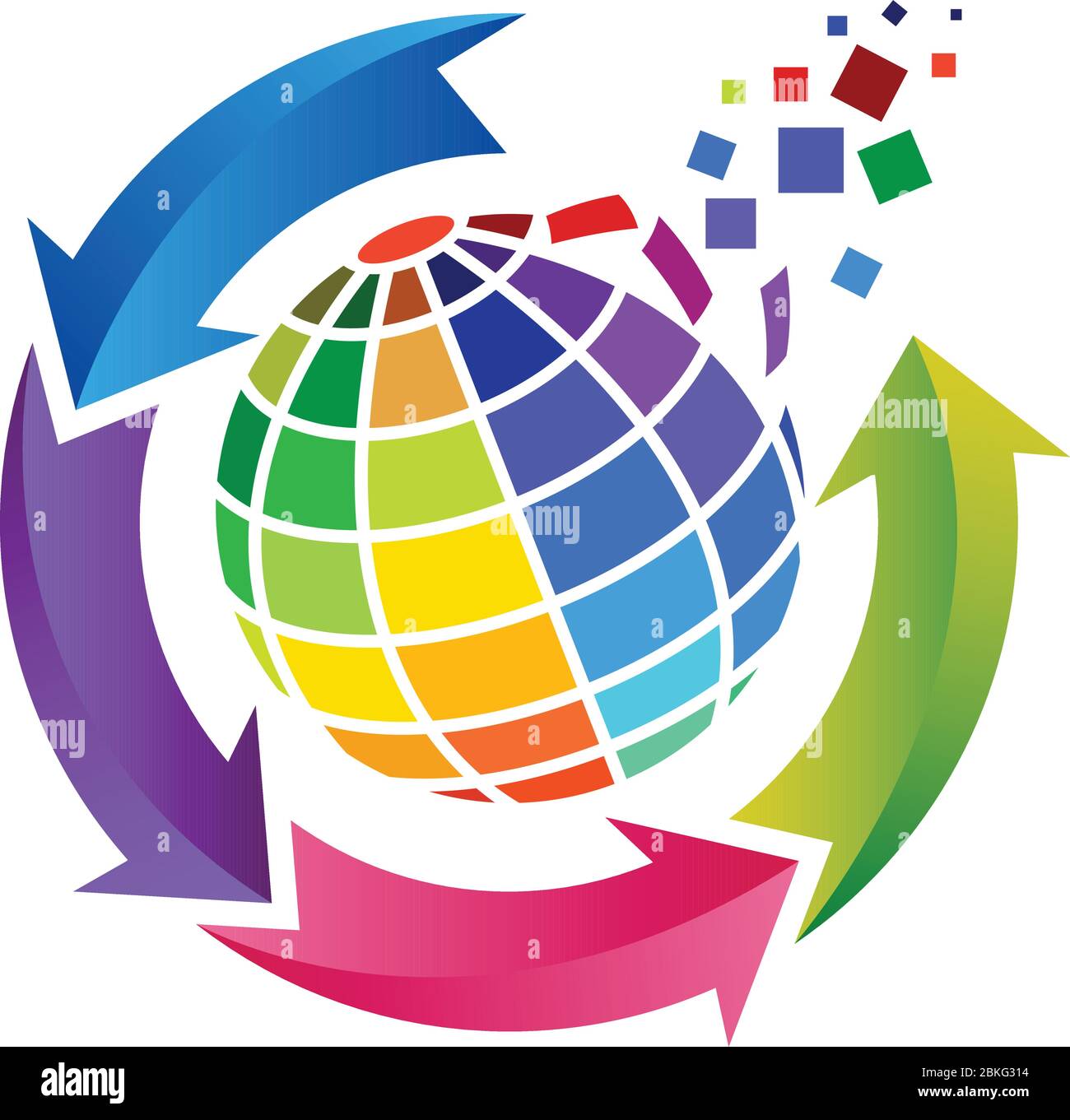 scatter world logo Stock Vector Image & Art - Alamy