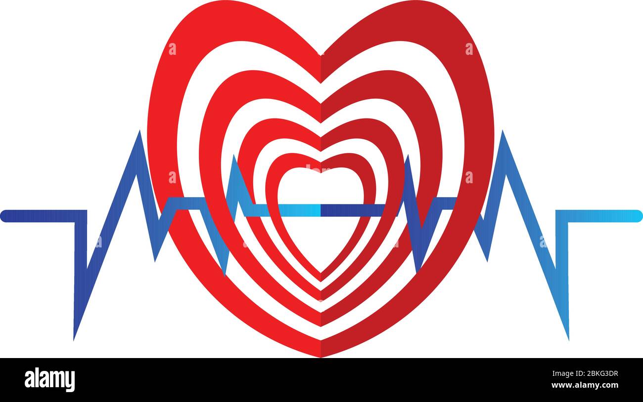 Illustration art of pulse shape with isolated background Stock Vector ...