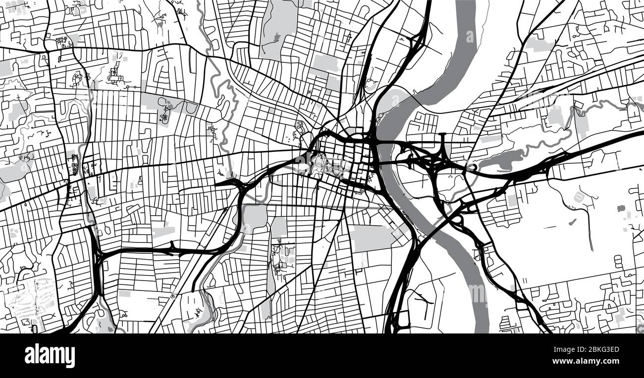 Hartford connecticut map hi-res stock photography and images - Alamy
