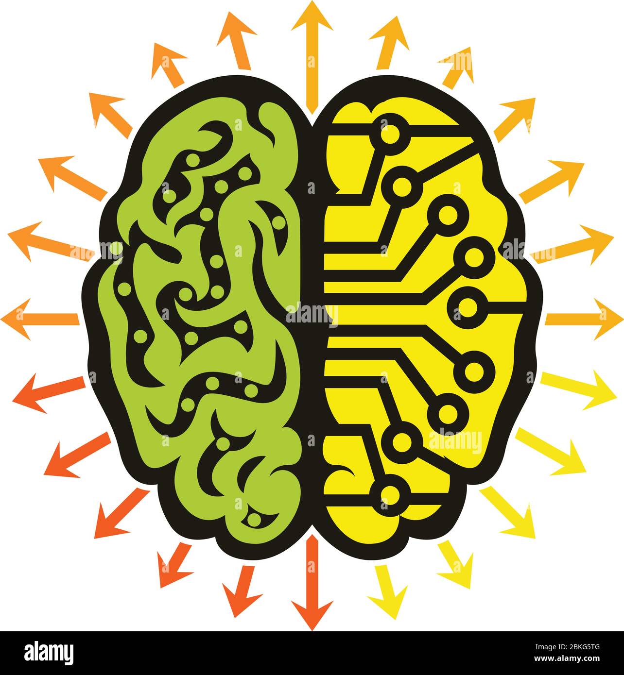 power brain logo Stock Vector Image & Art - Alamy