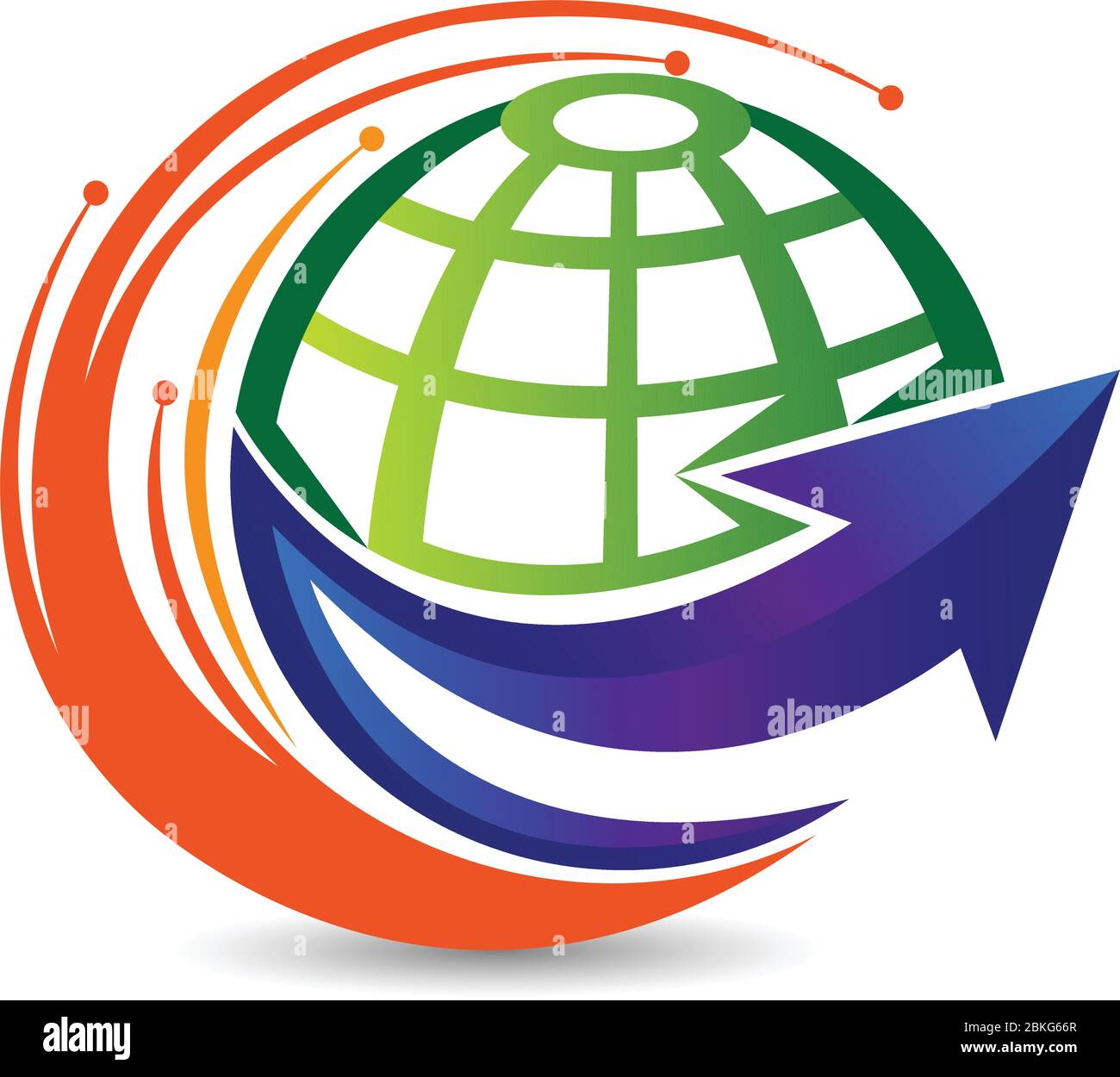 globe arrow logo Stock Vector Image & Art - Alamy