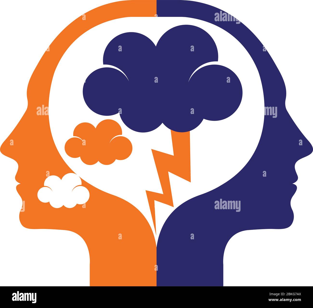 head cloud logo Stock Vector Image & Art - Alamy