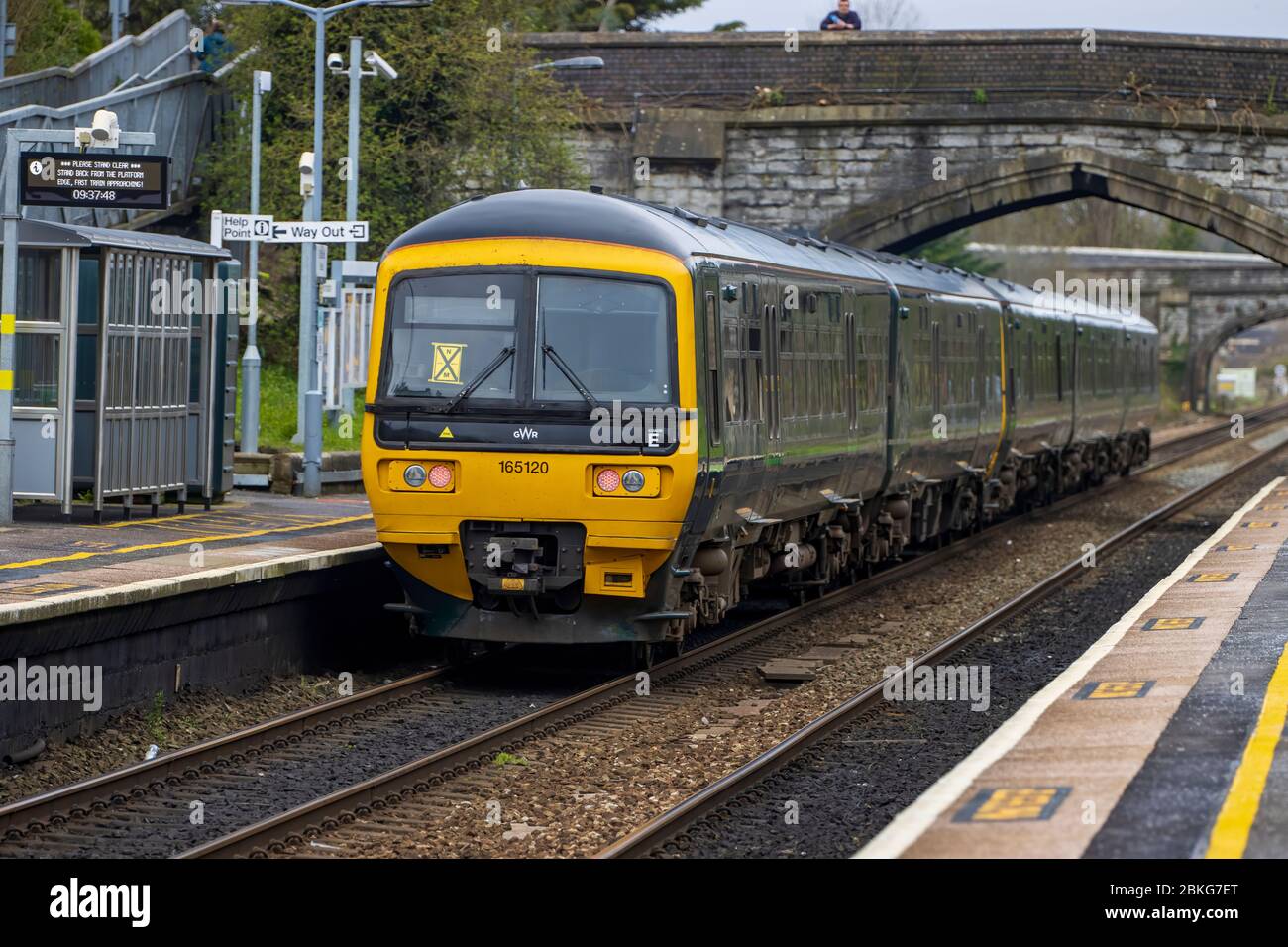 GWR Locomotive 165120 at Oldfield Park Railway Station Stock Photo - Alamy