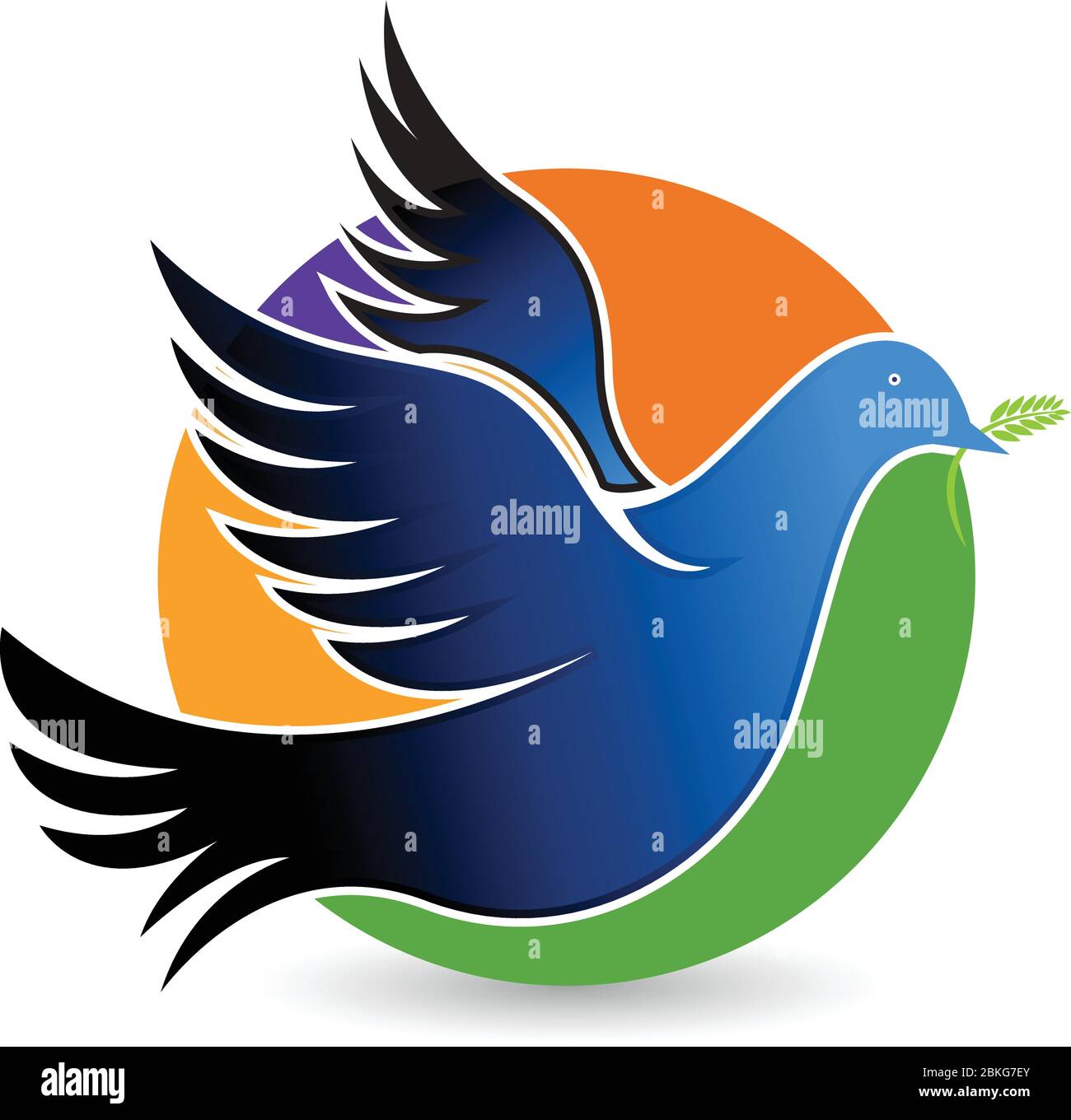 Illustration art of a pigeon logo with isolated background Stock Vector ...
