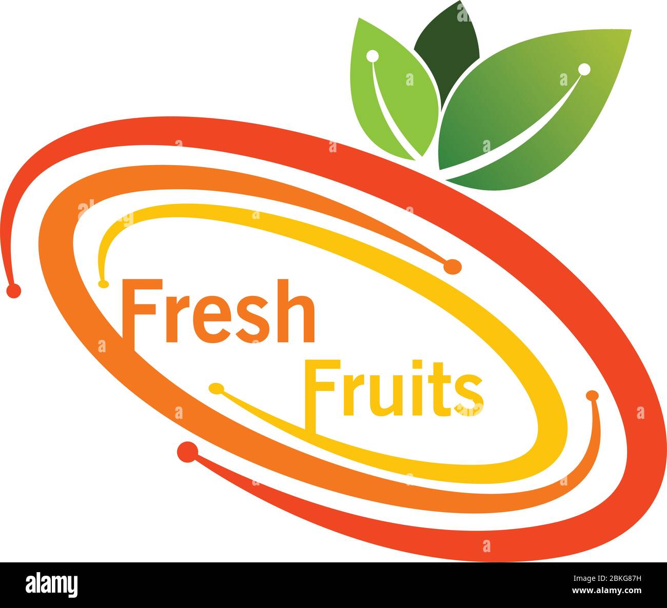 fresh fruit logo Stock Vector Image & Art - Alamy