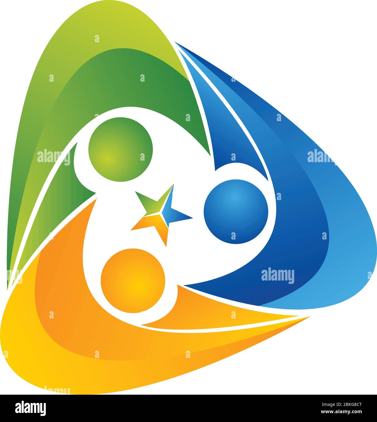 triangle human logo Stock Vector Image & Art - Alamy