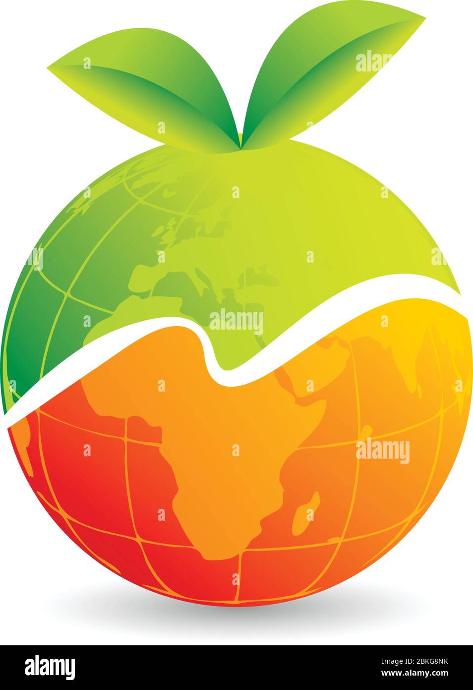 Illustration art of a fruit logo with isolated background Stock Vector ...