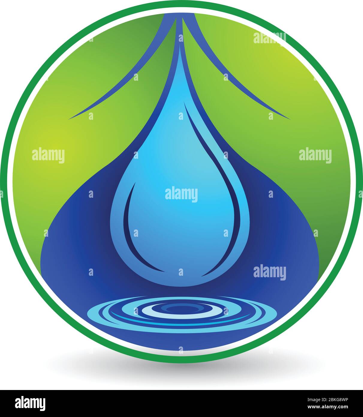 Illustration art of a leaf drop with white background Stock Vector ...