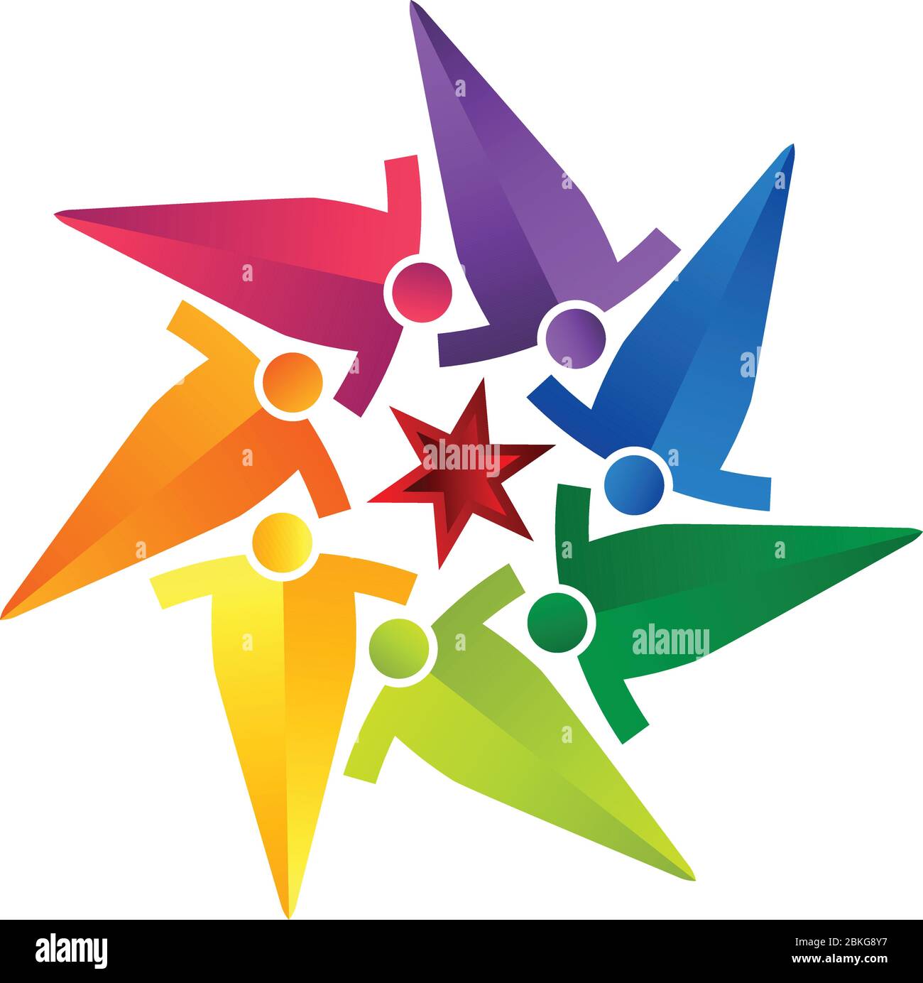 circle team logo Stock Vector Image & Art - Alamy