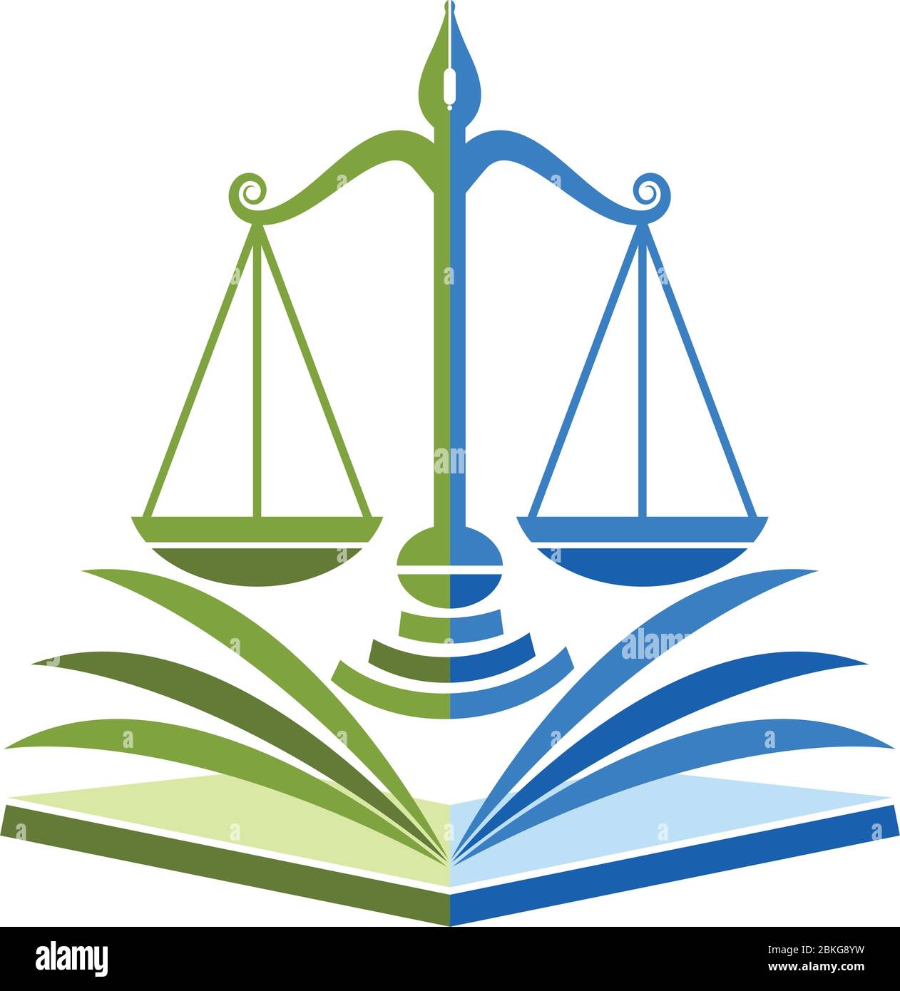 Illustration art of a justice law logo with isolated background Stock ...
