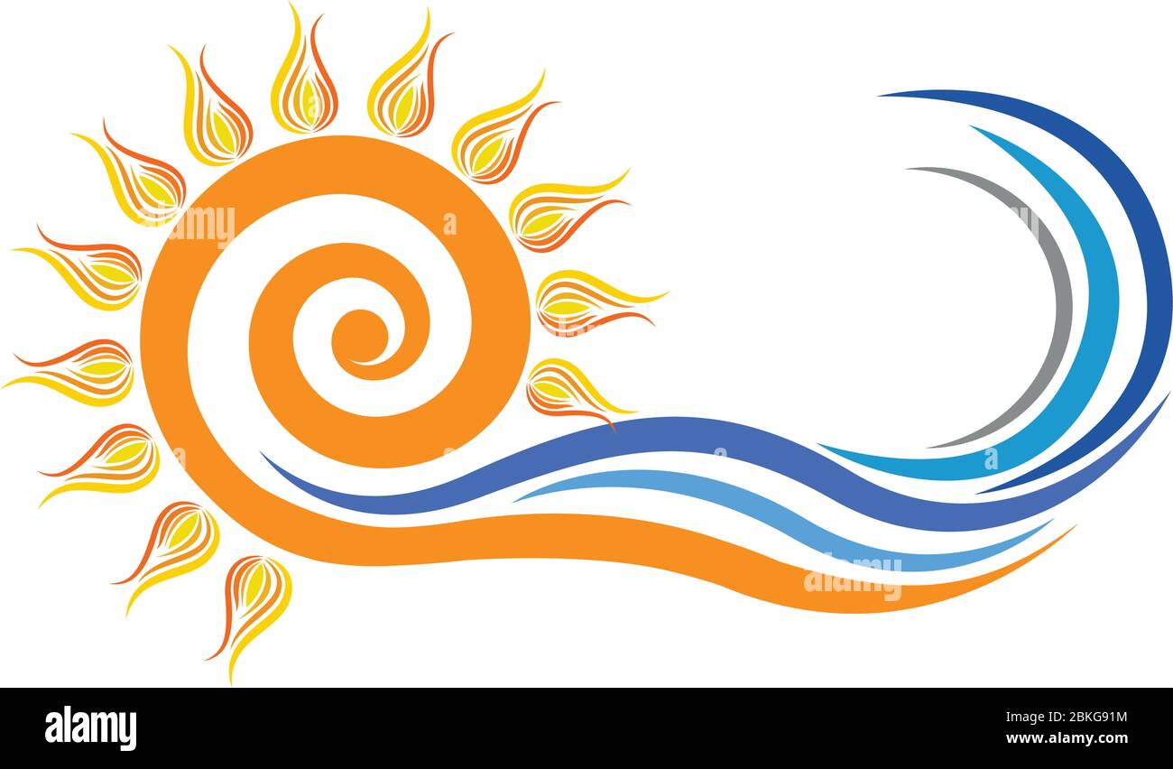 Swirl sun logo Stock Vector Image & Art - Alamy