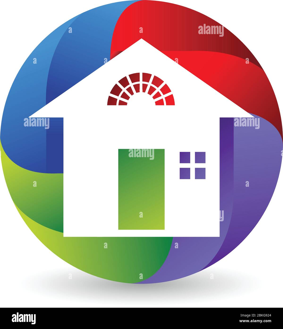 Illustration art of a home logo with isolated background Stock Vector ...