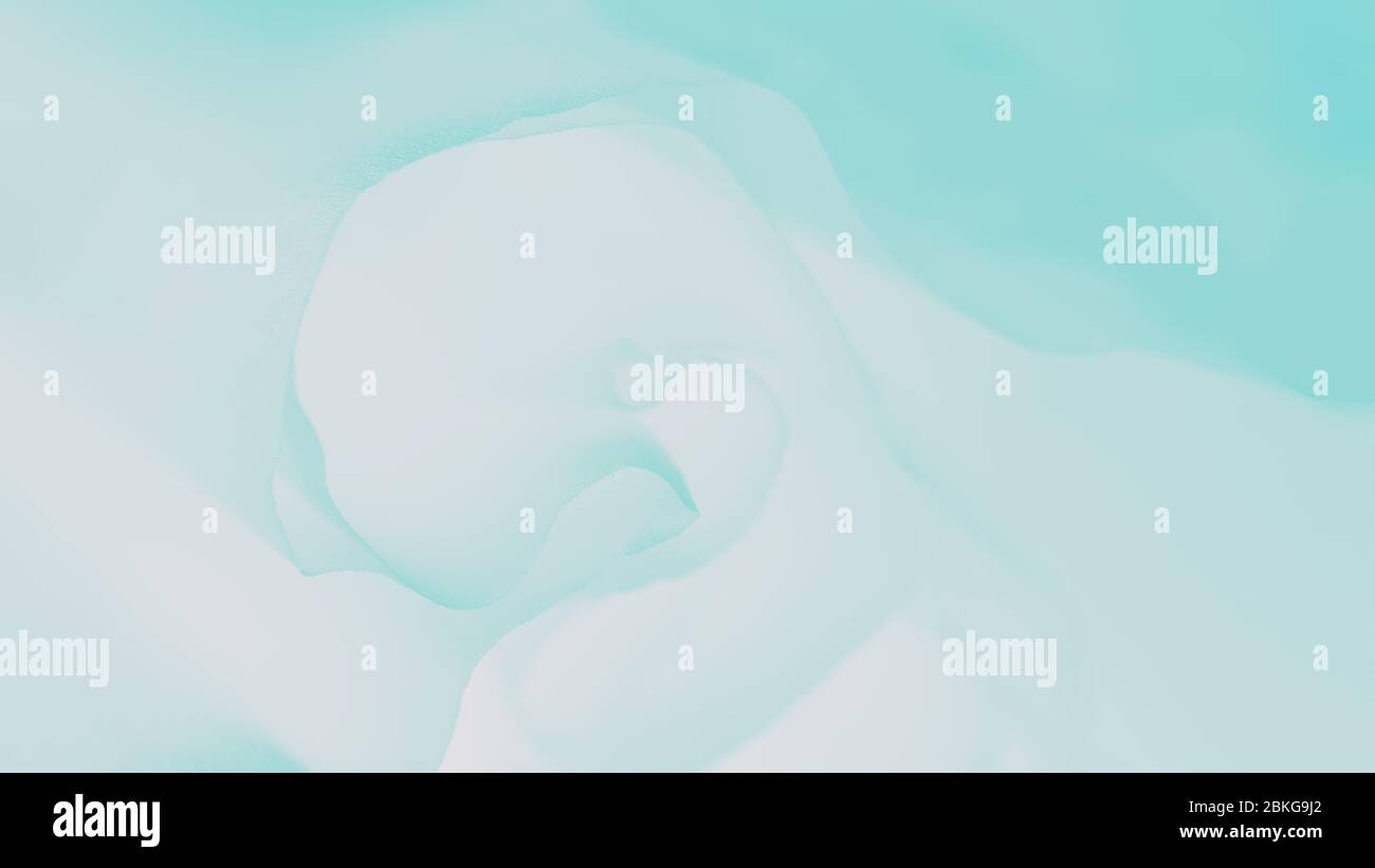 Delicate pale soft mint gradient abstract 16:9 panoramic format ...