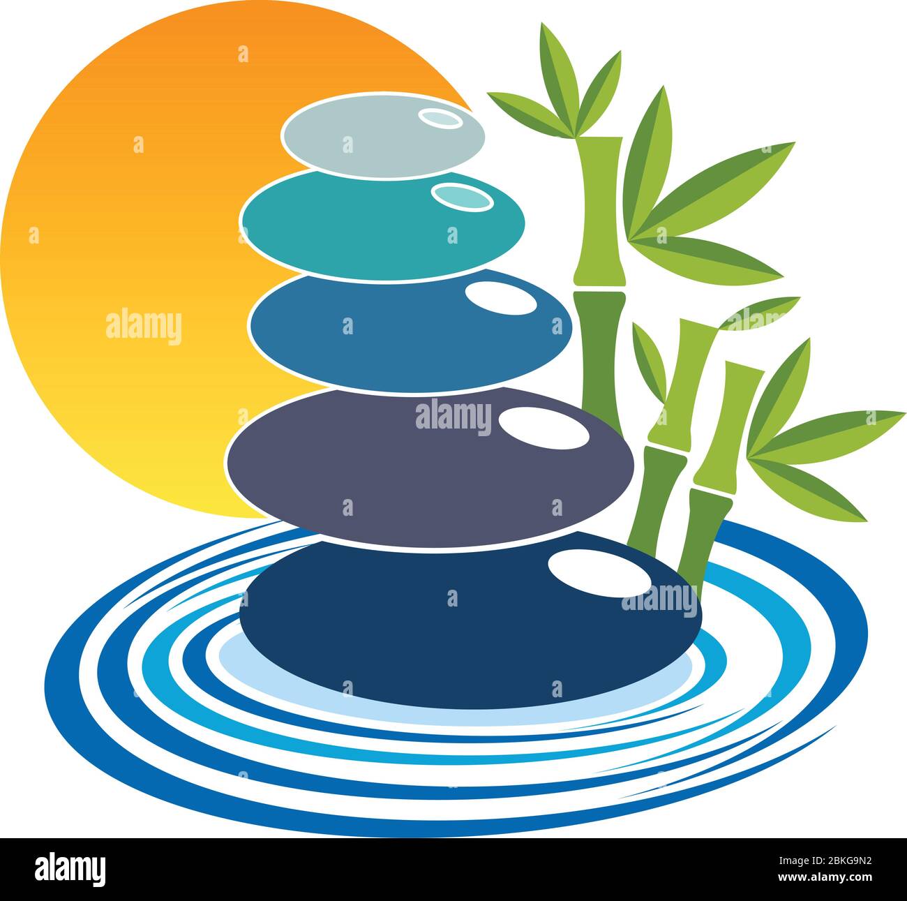 spa stone logo Stock Vector Image & Art - Alamy