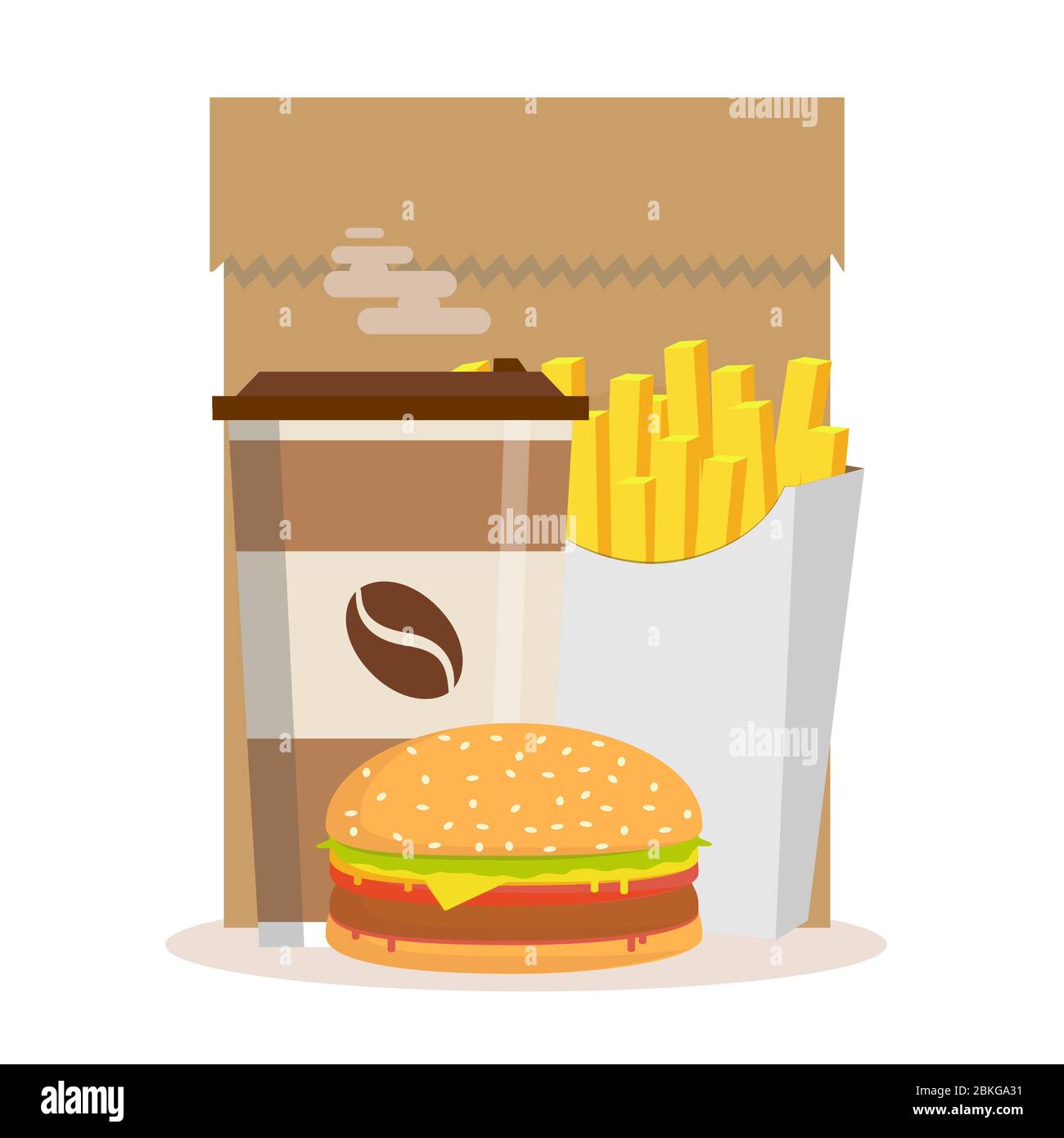 Food restaurant take away Stock Vector Images - Alamy