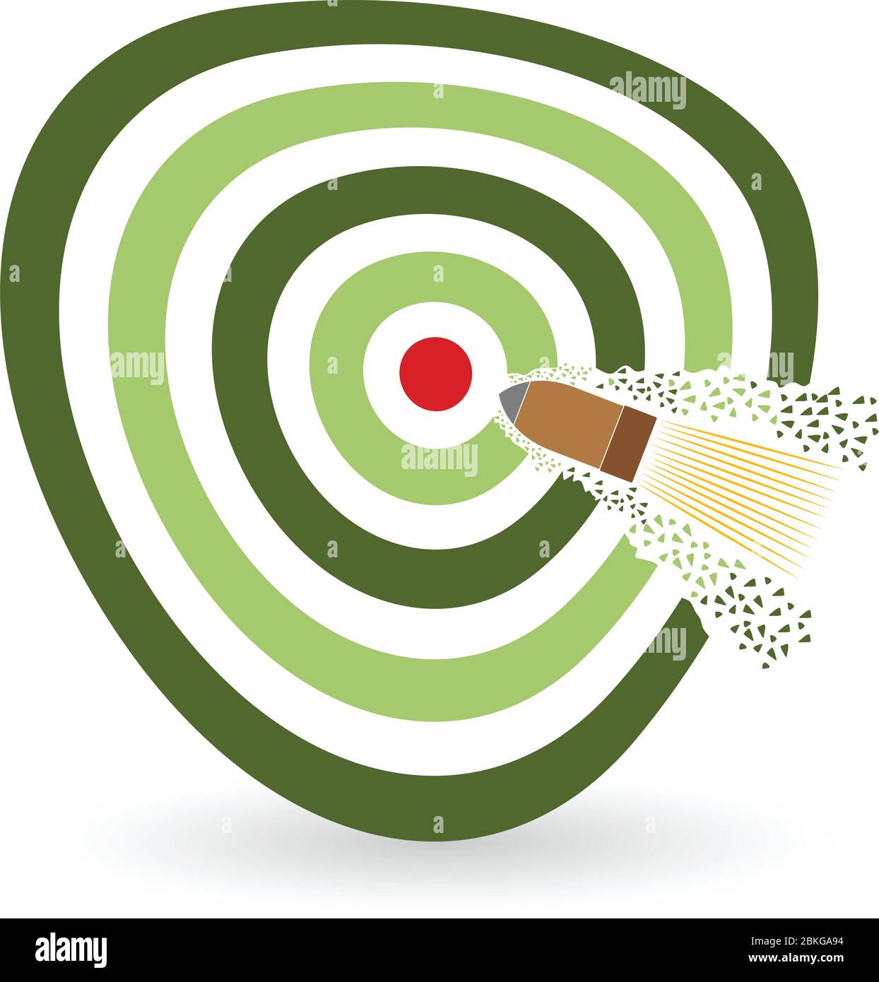 Illustration art of a target point logo with isolated background Stock ...