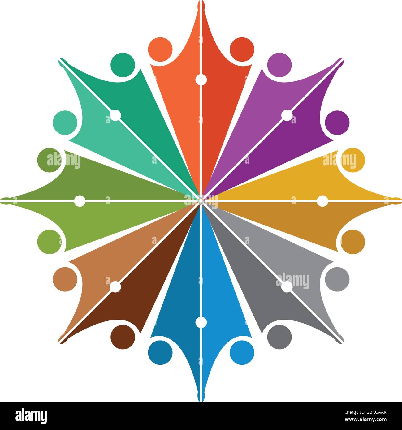 Illustration art of a pen rounds logo with isolated backgrounad Stock ...