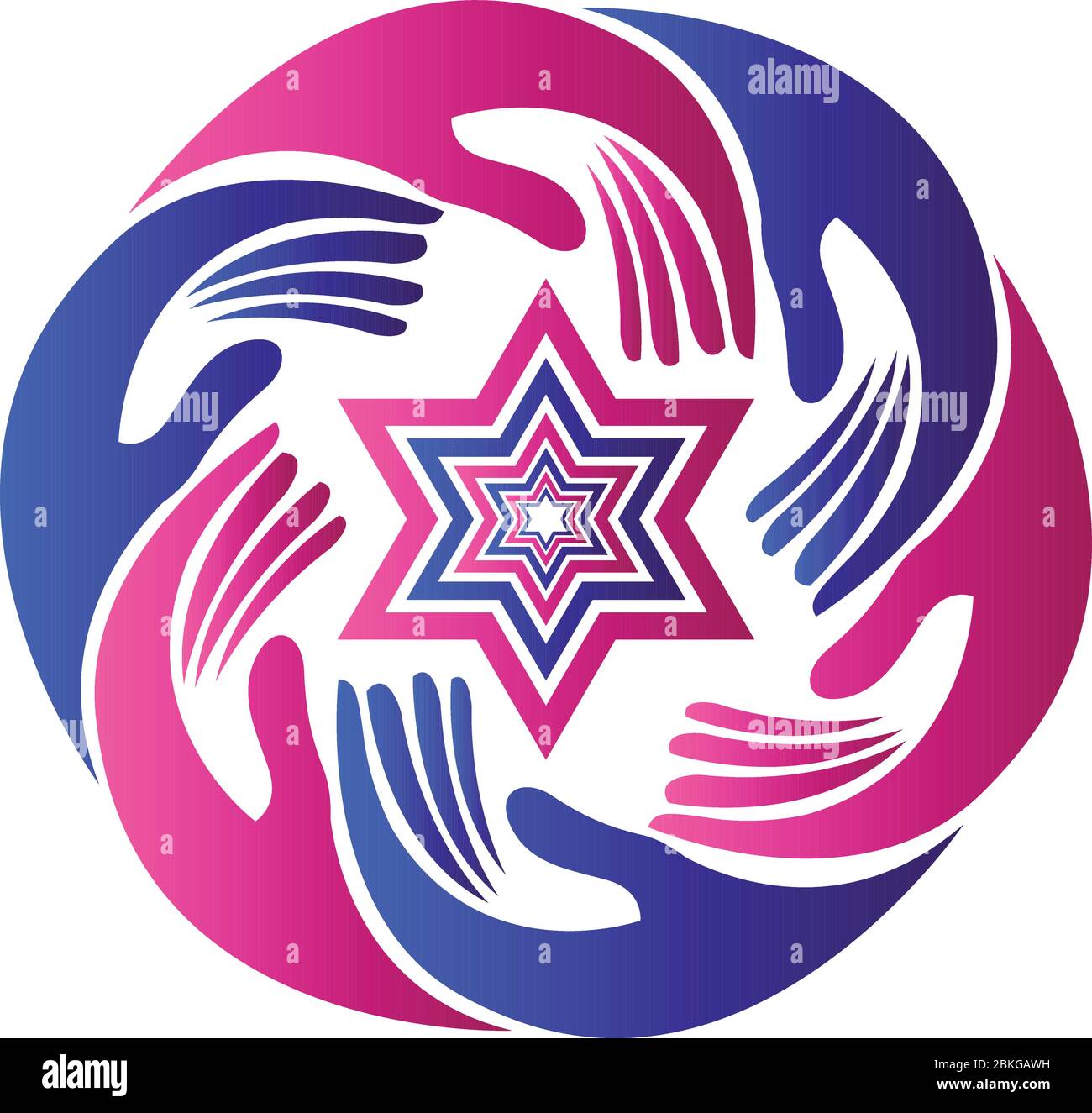 star hands logo Stock Vector Image & Art - Alamy