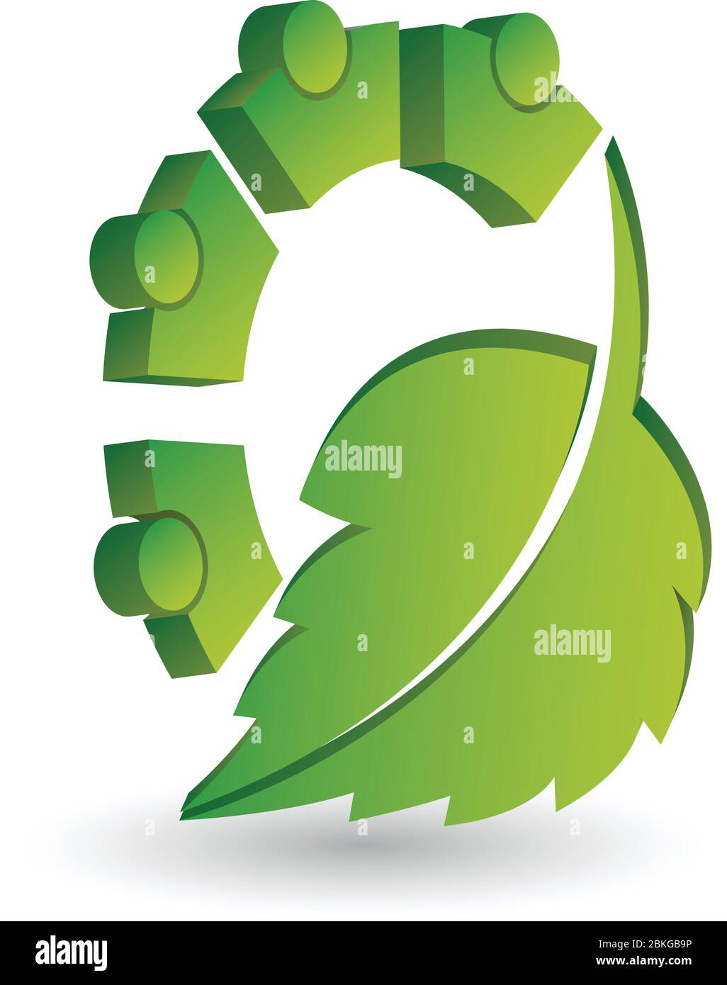 Human leaf logo Stock Vector Image & Art - Alamy