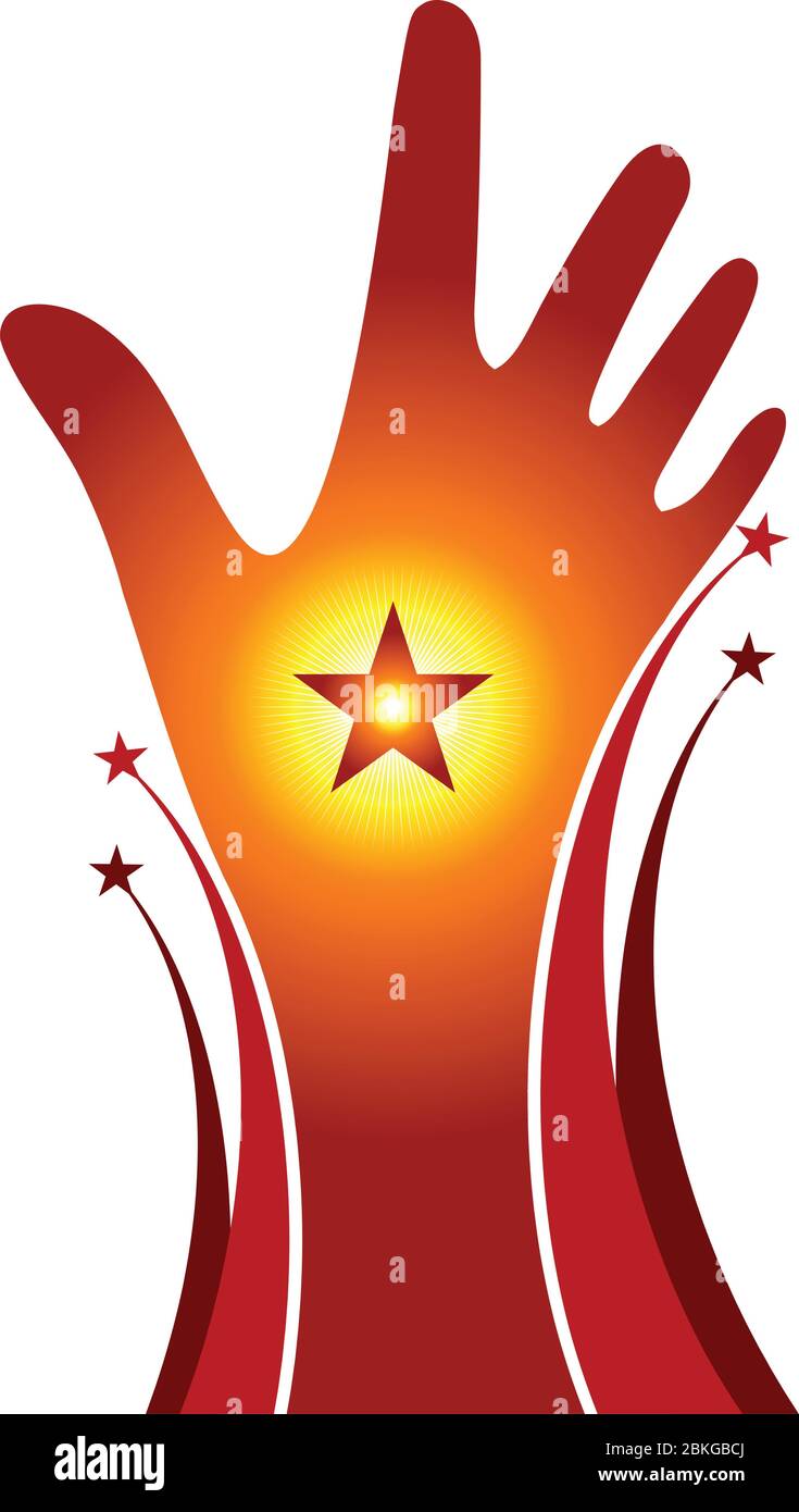 powerful hand logo Stock Vector Image & Art - Alamy