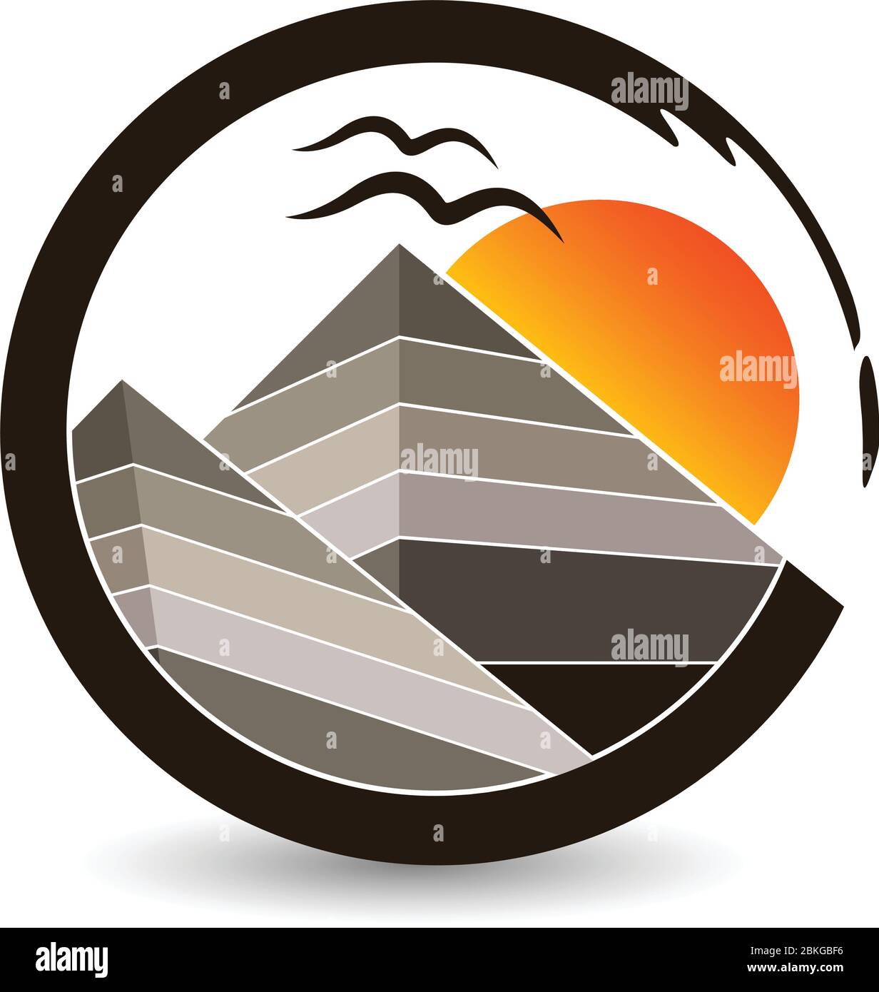 Mountain elevation sign Stock Vector Images - Alamy