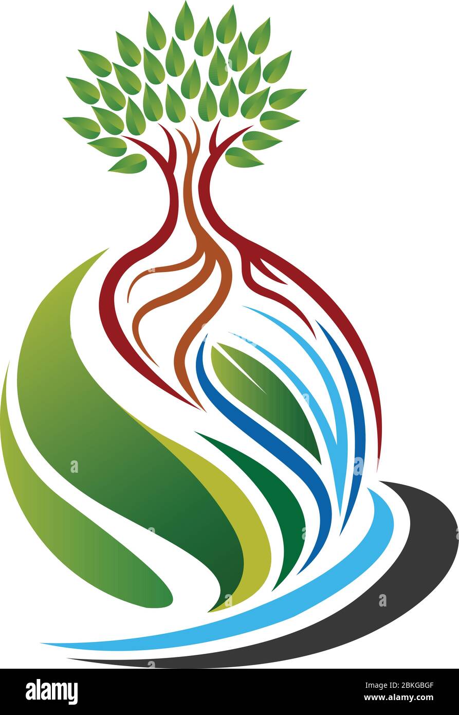 globe tree logo Stock Vector Image & Art - Alamy