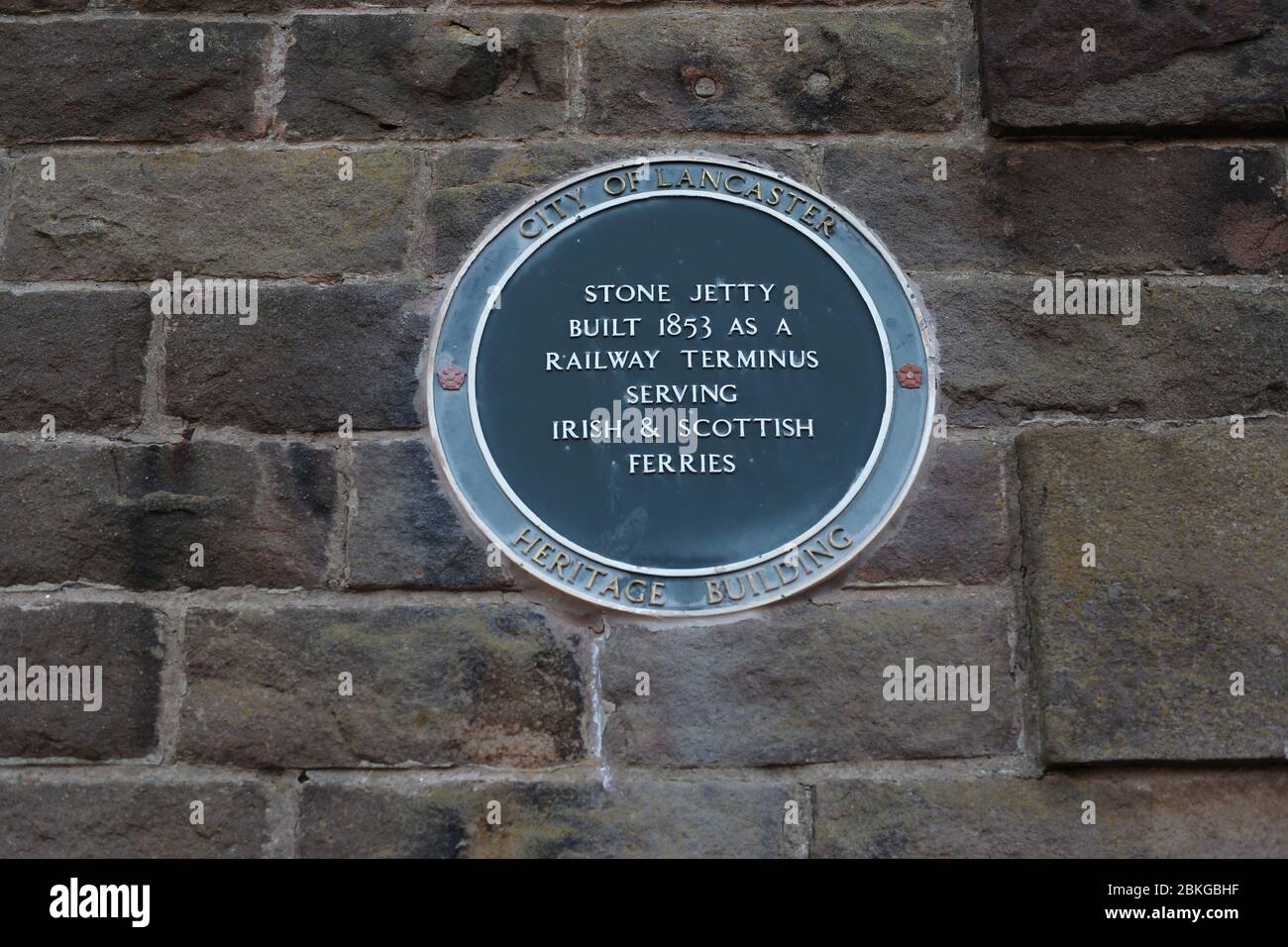 Irish & Scottish Ferries Railway Terminus, Stone Jetty, Morecambe Stock ...