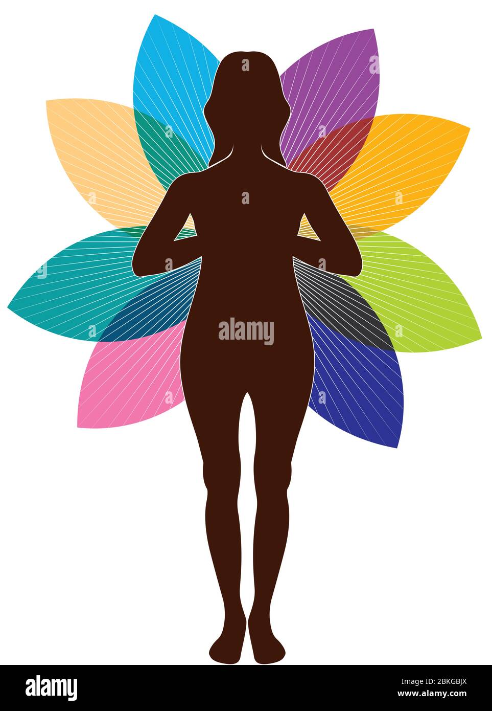 Illustration art of a yoga symbol with isolated background Stock Vector ...