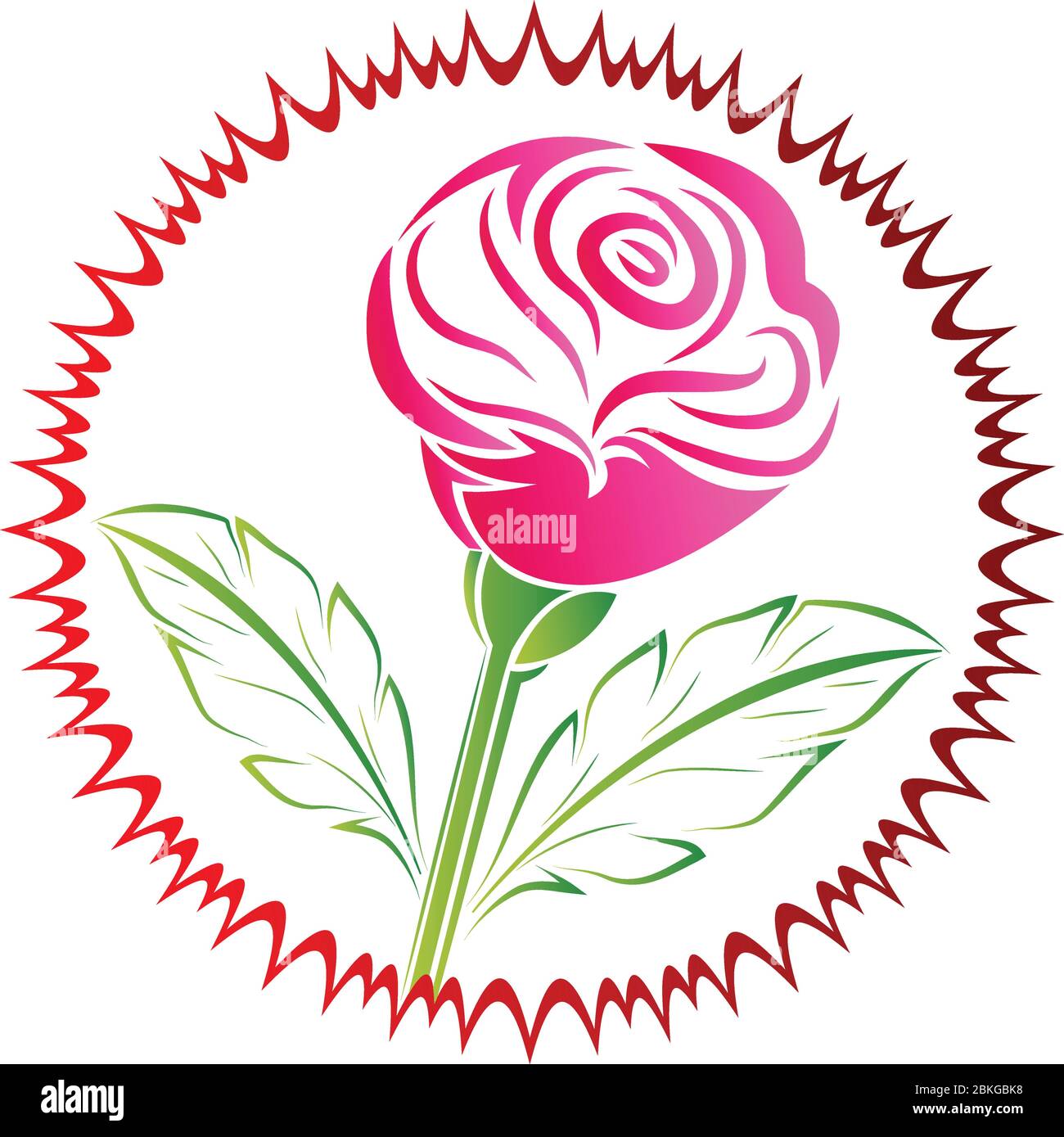 red rose shape Stock Vector Image & Art - Alamy