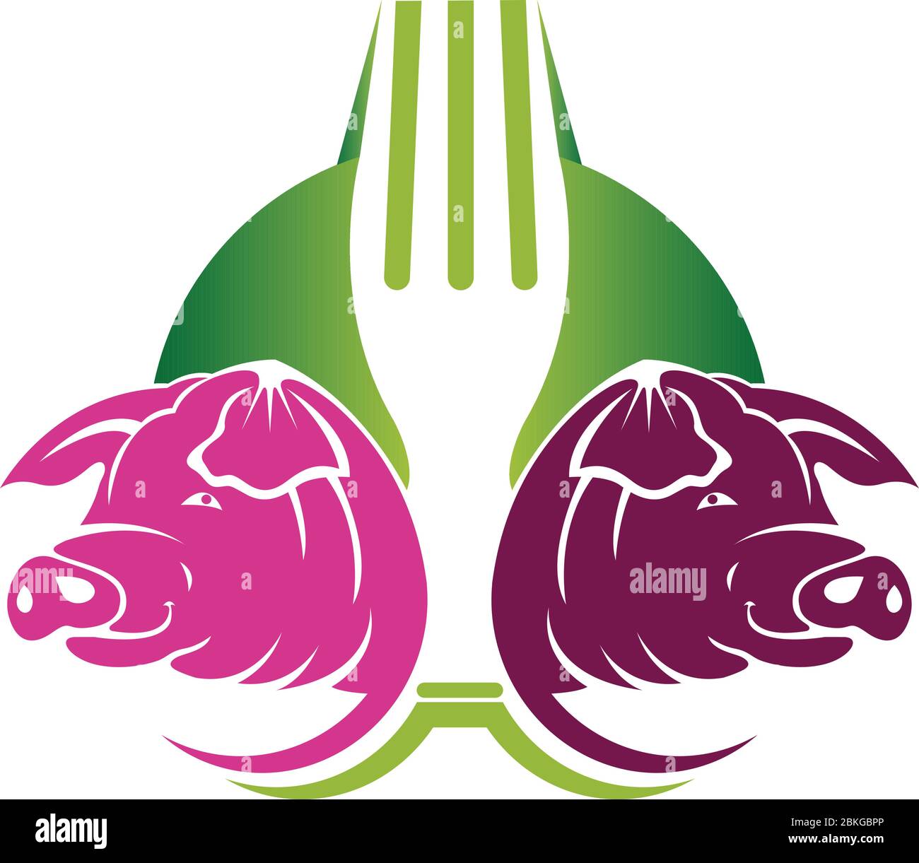 pork food logo Stock Vector Image & Art - Alamy