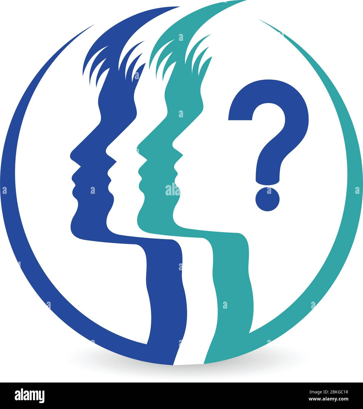 Illustration art of a colorful face logo with isolated background Stock ...