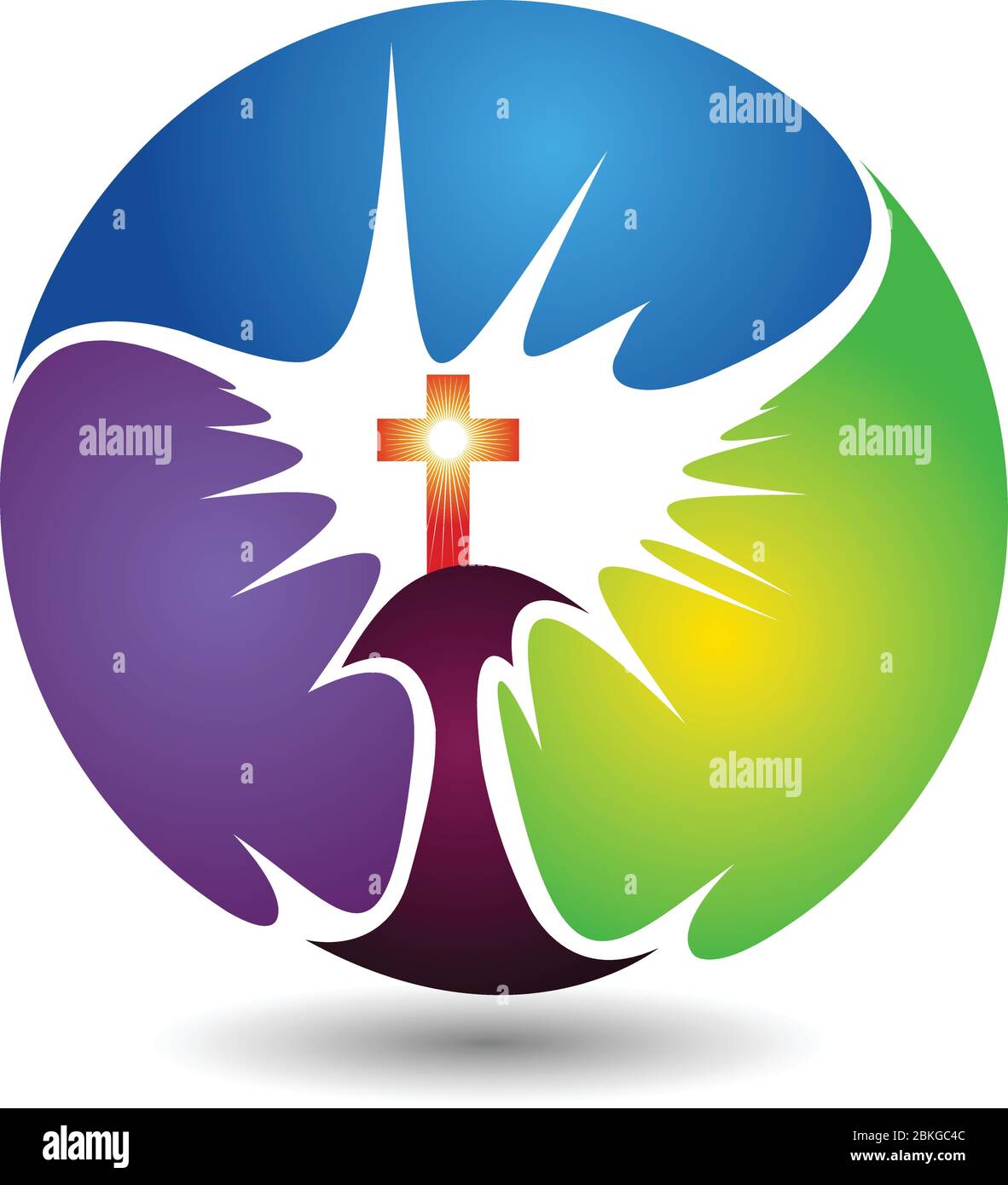 circle cross logo Stock Vector Image & Art - Alamy