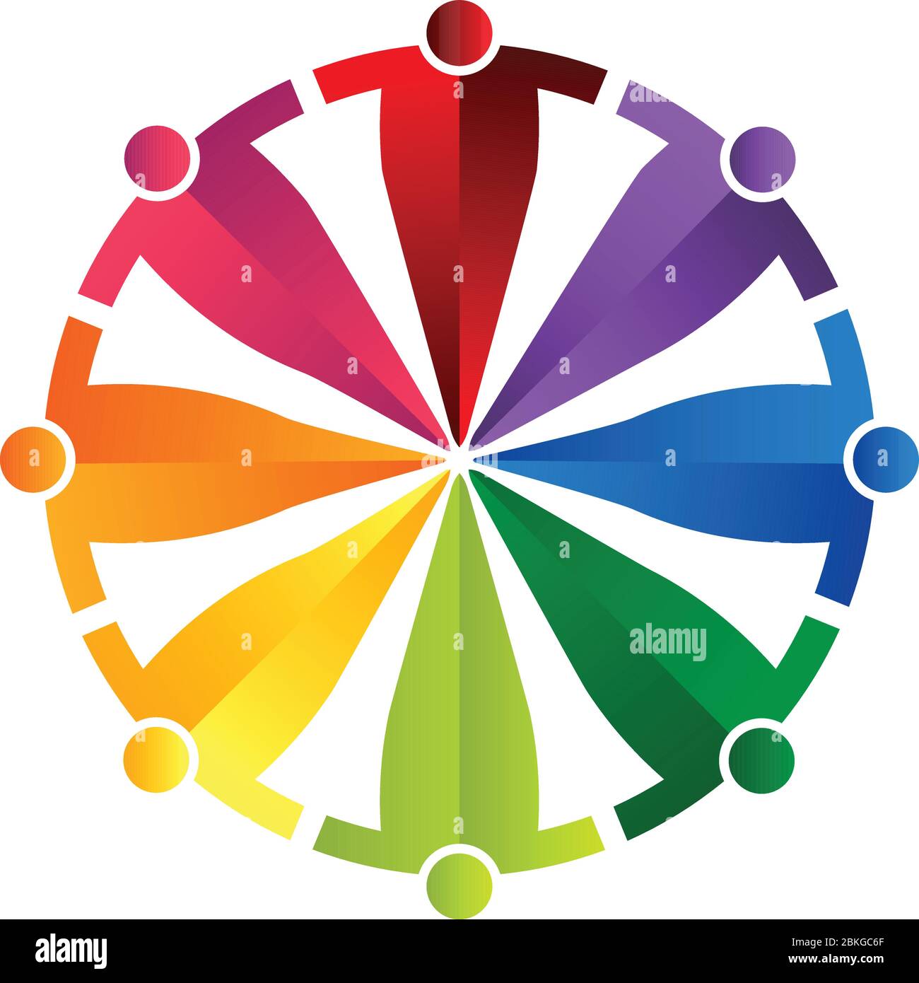 circle team logo Stock Vector Image & Art - Alamy