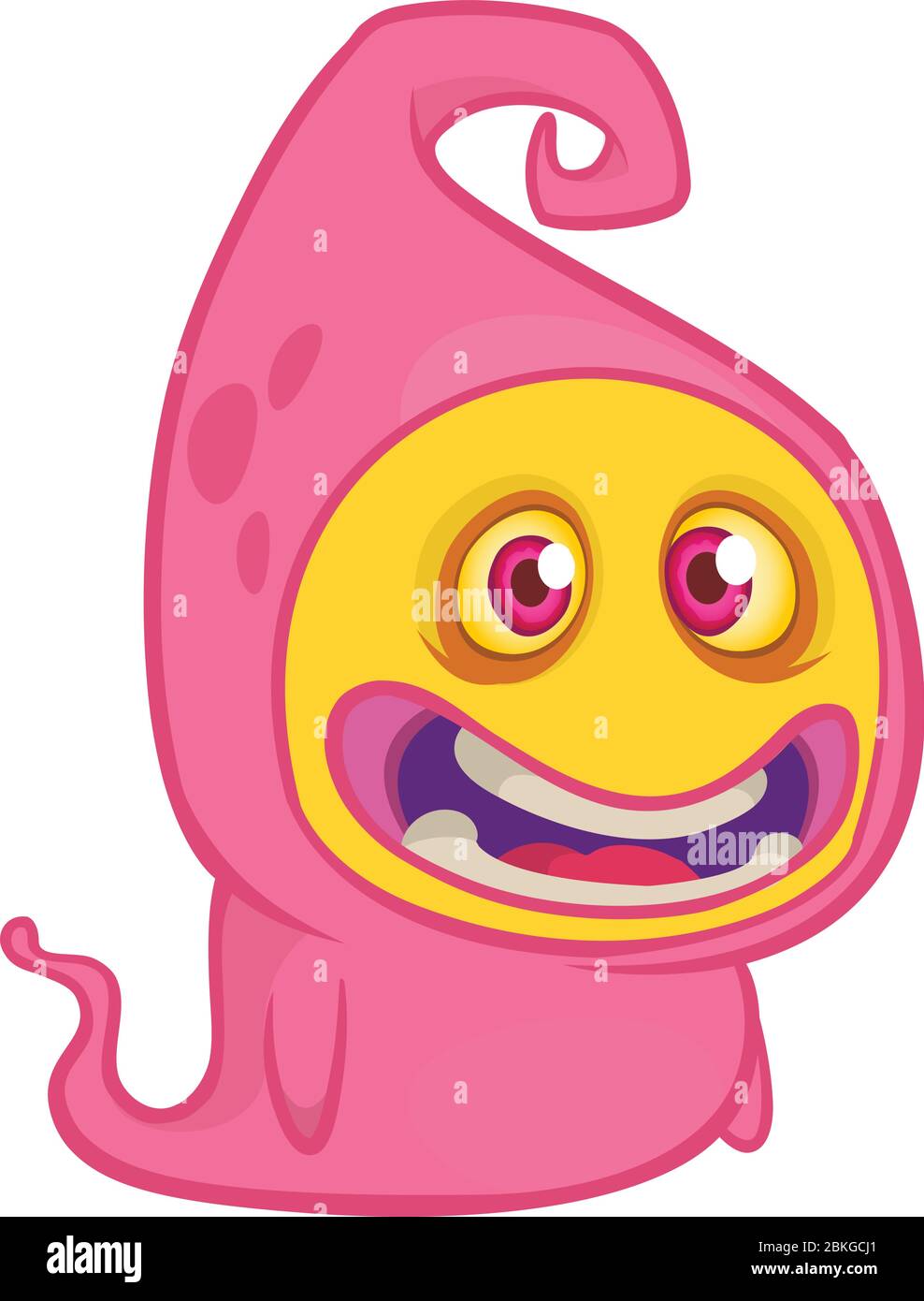 Cute and funny cartoon little ghost . Halloween illustration Stock ...